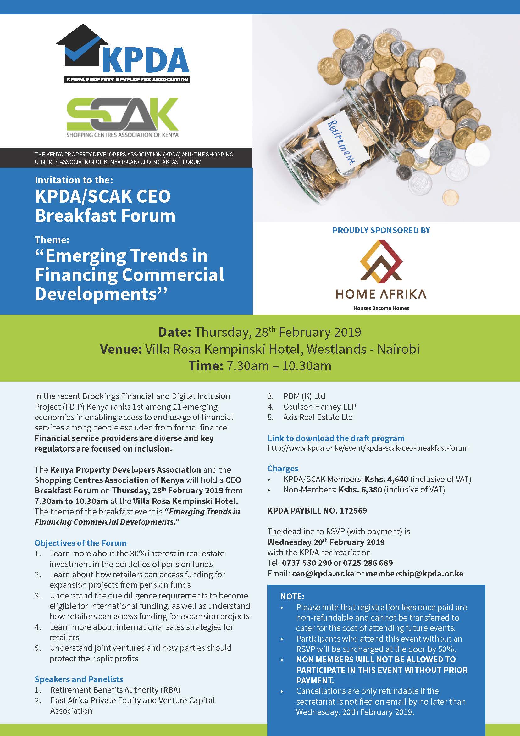 KPDA/SCAK CEO Breakfast Forum – Kenya Property Developers Association