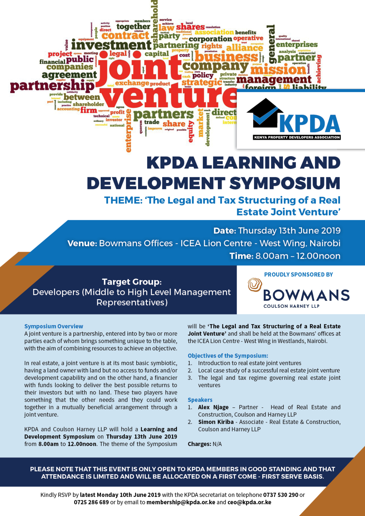 KPDA LEARNING AND DEVELOPMENT SYMPOSIUM – Kenya Property Developers ...