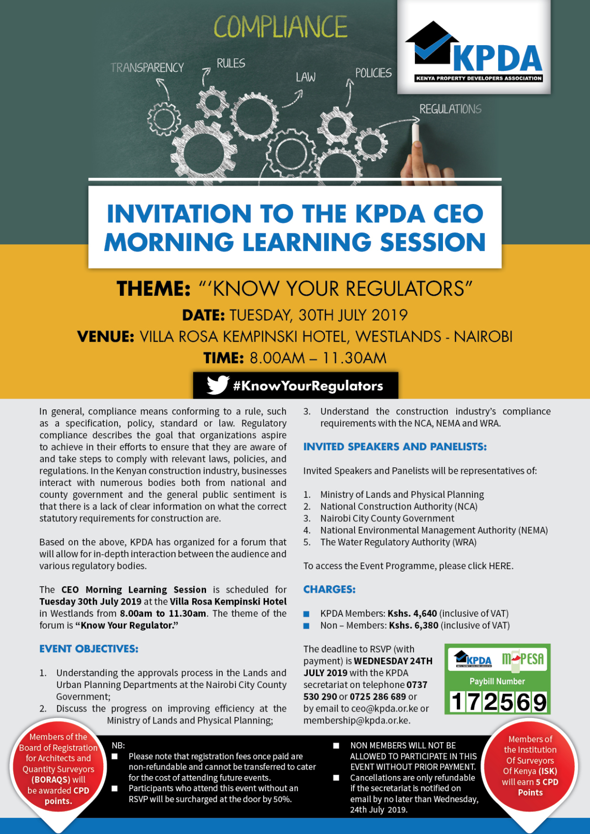 The KPDA CEO Morning Learning Session, 30th July 2019 – Kenya Property ...