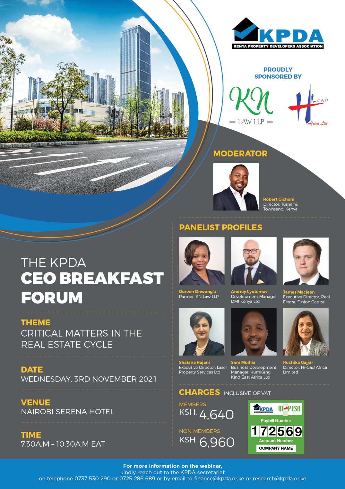The KPDA CEO Breakfast Forum, 3rd November 2021: Critical Matters in ...