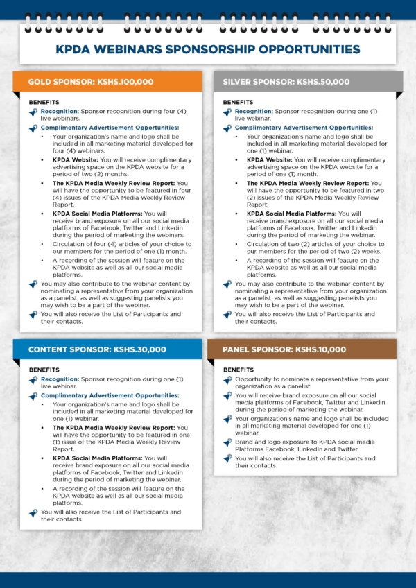 KPDA Sponsorship Categories and Benefits – Kenya Property Developers ...