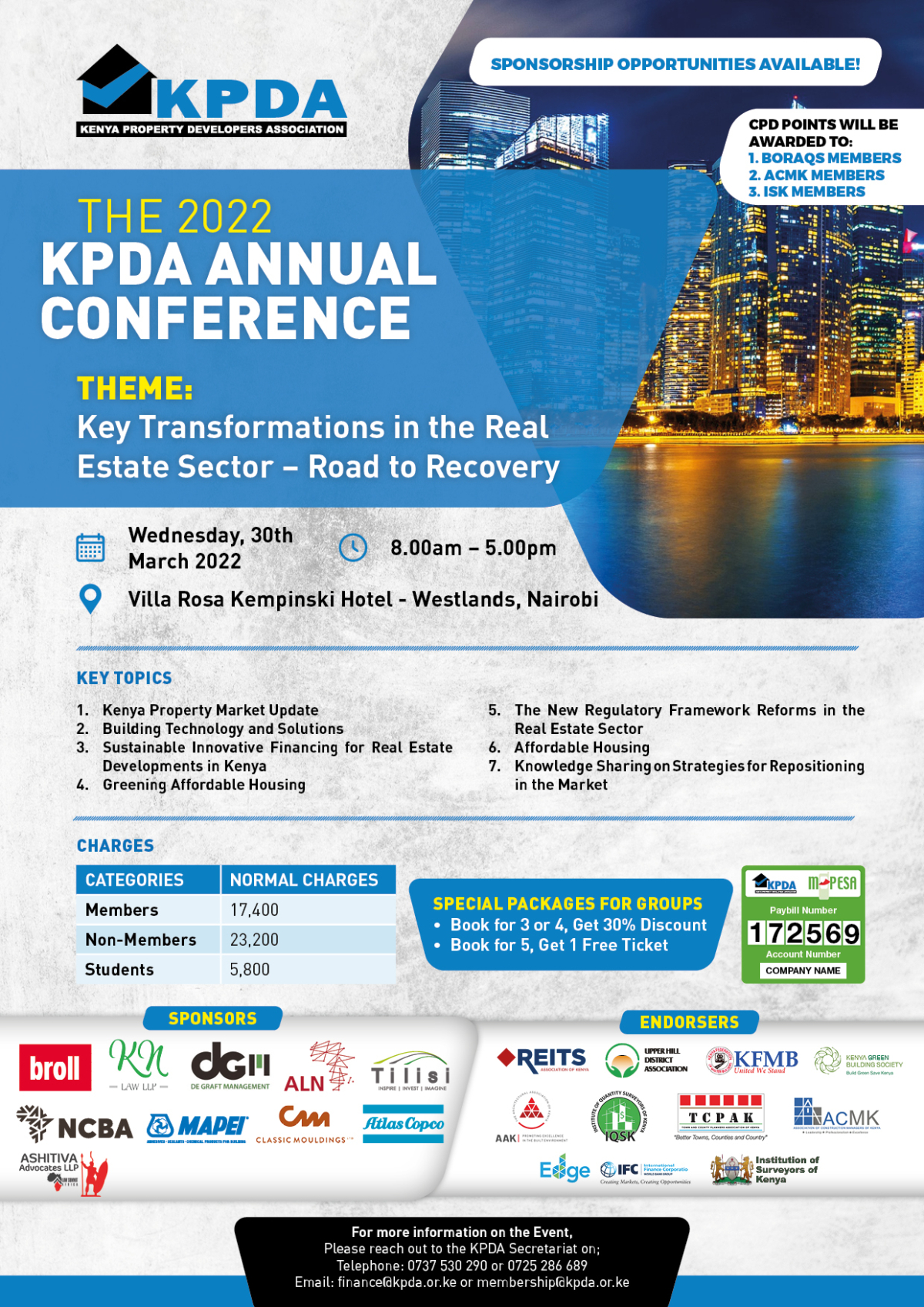 The KPDA Annual Conference 2022, Villa Rosa Kempinski Hotel – Westlands ...